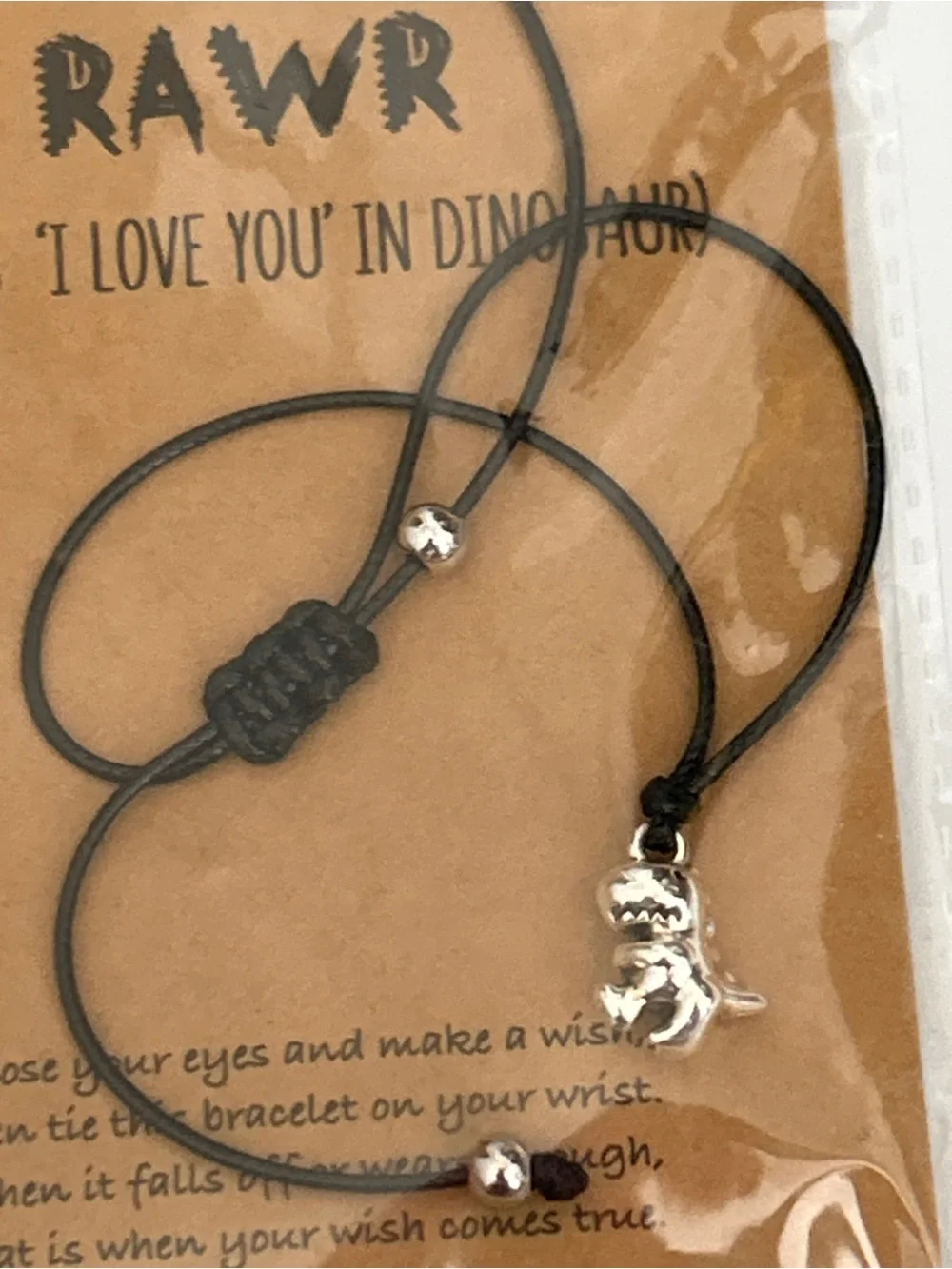 RAWR | Jewelry | Rawr Means I Love You In Dinosaur Make A Wish Bracelet ...